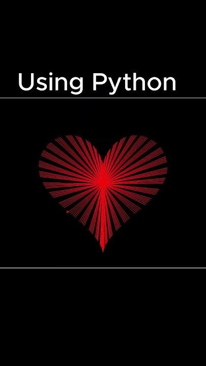 ️ Make A Super Heart Using Python Python Shorts Turtle Python