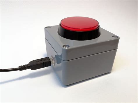A Big Red Button Acting As A Keyboard Using Arduino