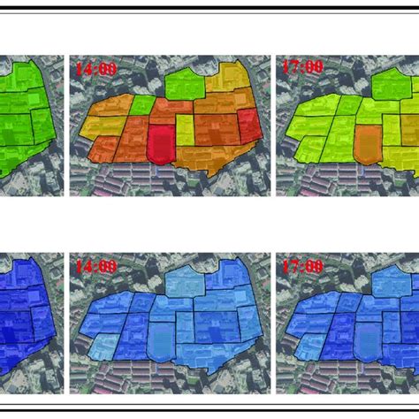 A The Temporal And Spatial Distribution Maps Of Air Temperature And