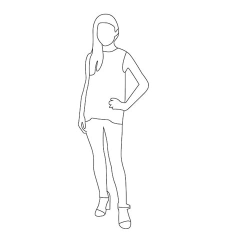 Premium Vector A Woman In A Black And White Outfit With The Word Premium Vector A Woman In A Black And White Outfit With The Word