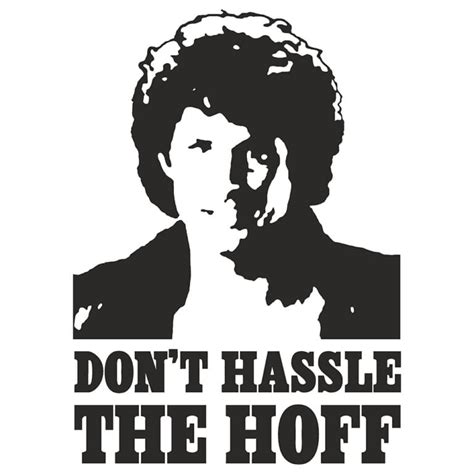 Don T Hassle The Hoff Sticker Dubberware Stickers T Shirts Club Branding