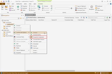 quick tip create a connection which always prompt for credentials