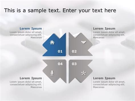 Converging Arrows PowerPoint Template Powerpoint Powerpoint