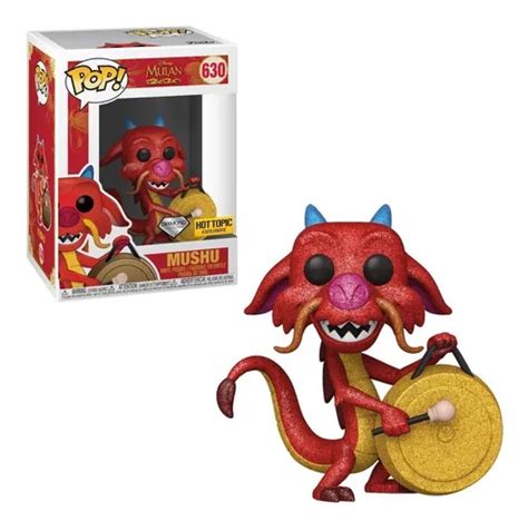 Funko Pop Mushu With Gong 630 Hot Topic Diamond Mulan Meses Sin Interés