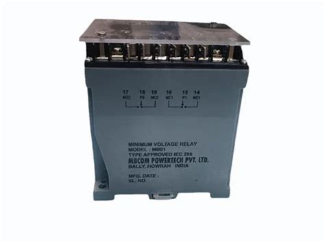 Minimum Voltage Relay 2 Pole At ₹ 2750piece In Howrah Id 2853389293473
