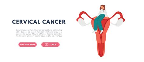 Concepto De Cáncer De Cuello Uterino Síntoma De La Enfermedad