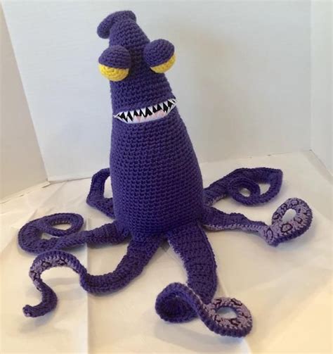 Kraken Stuffed Kraken Squid Crochet Kraken Amigurumi Kraken