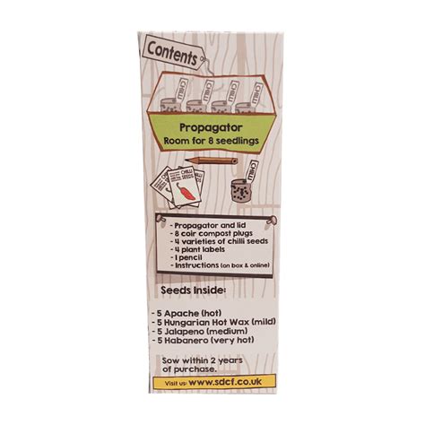 Chilli Growing Kit Chilli Selection 4 Varieties South Devon