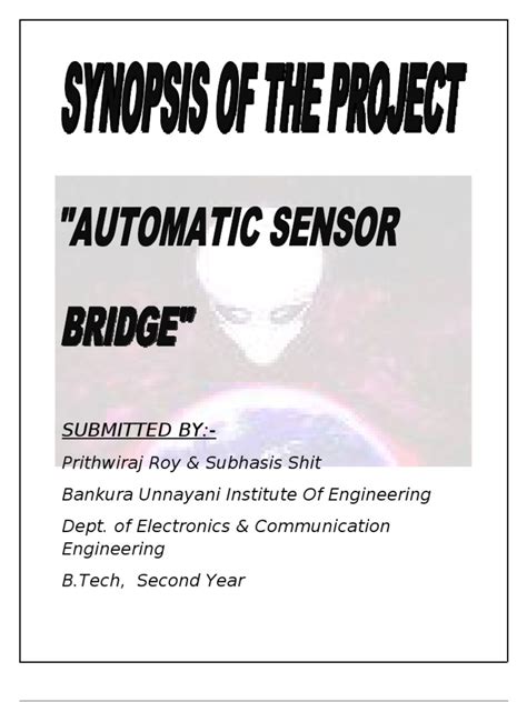 Automatic Sensor Bridge Project Pdf Direct Current Capacitor