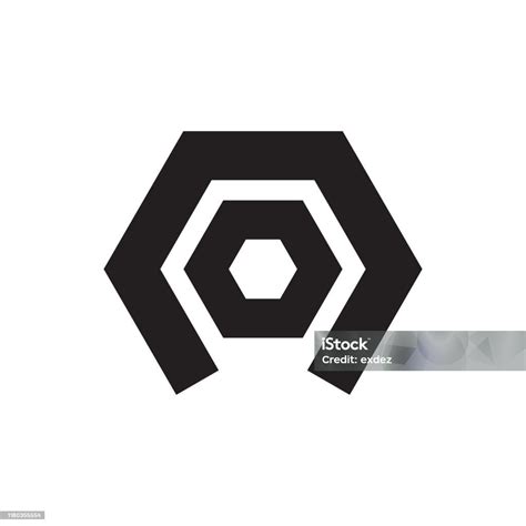Simbol Logo Heksagonal Ilustrasi Stok Unduh Gambar Sekarang Bentuk