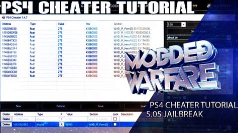 Making Playstation 4 Mods With Ps4 Cheater Guide By Moddedwarfare