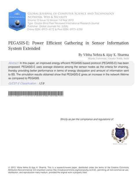 Pdf Pegasis E Power Efficient Gathering In Sensor Information System Extended