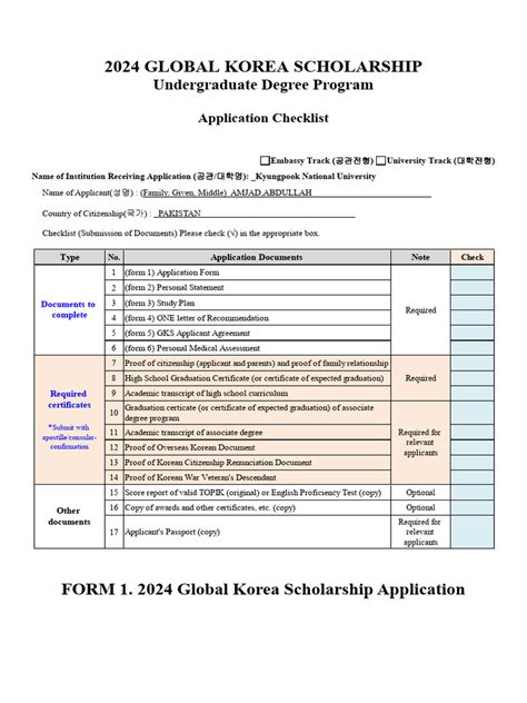 2024 Gks U Application Forms Pdf