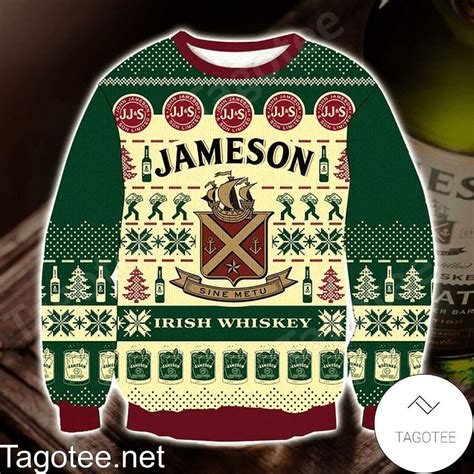 Jameson Irish Whiskey Alcohol Ugly Christmas Sweater Tagotee