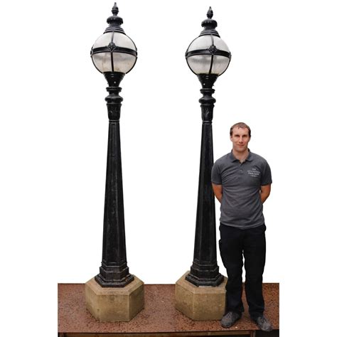 Set Of Original Antique Victorian Lamp Posts At 1stdibs