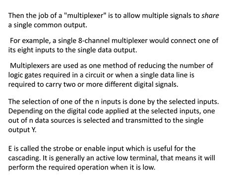 Computer Organization Multiplexerdemultiplexer Encoder Ppt