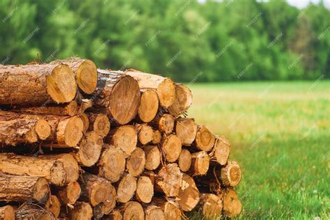 Premium Photo Rural Timber Harvest On Sunny Day Deforestation And