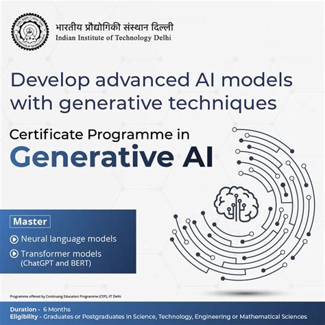 Cep Iit Delhi On Linkedin Generativeai Ai Certificate Genai