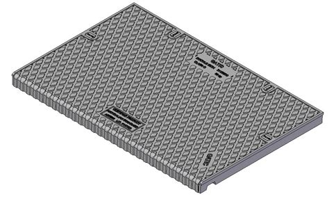 914mm W X 610mm L Clear Opening Ductile Iron Solid Top Side Entry