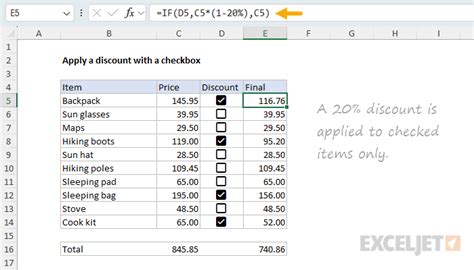 Native Checkboxes In Excel Exceljet