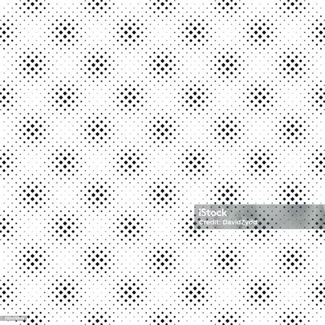 Geometrical Black And White Diagonal Square Pattern Background Design Stock Illustration
