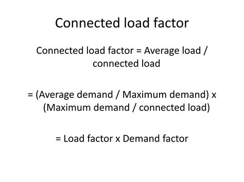Load Factor And Demand Factor Pptx