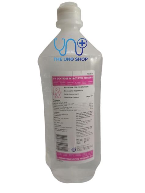 D5lrs 1000ml 5 Dextrose In Lactated Ringer S Health And Nutrition