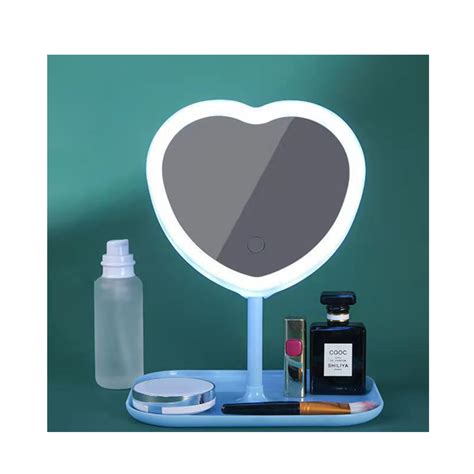 Lusterko Led Heart Niebieskie