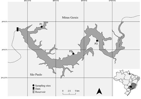 Map Of The Volta Grande Hpp Reservoir Showing Its Location In Grande