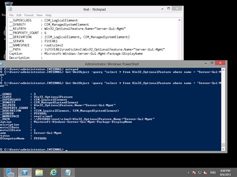 Wmi Identify Windows 2012 Server Core Server Fault