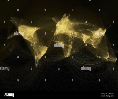 Map Of Global Scientific Collaborations This Map Shows Collaboration