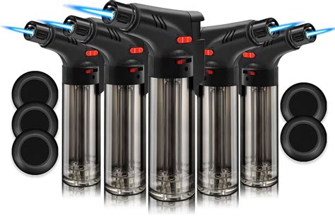 Wanbro 5 Pack Of Torch Lighter Powerful Windproof Jet