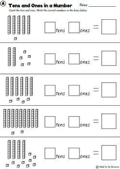 Tens And Ones Place Value 100 Worksheets By Made For The Classroom