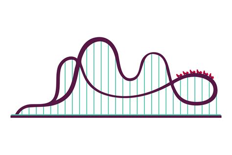 Roller Coaster Amusement Park Fast Long Graphic By Yummybuum