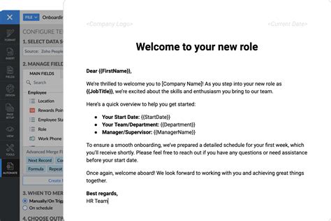 Hr Automation Software Automate Hrms Workflow Zoho People