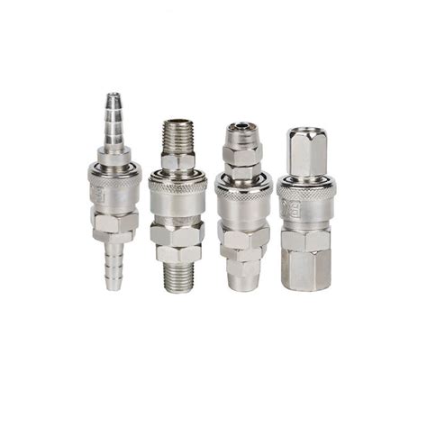 C Type Precision Pneumatic Quick Coupler Fitting High Strength