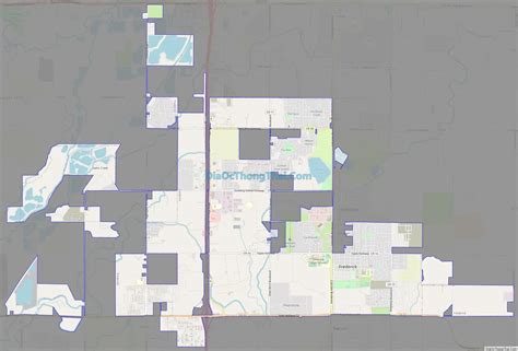Map Of Frederick Town Colorado