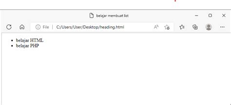 Belajar HTML Dasar Membuat Hyperlink Dan List Pada HTML Sarjana Ndesa