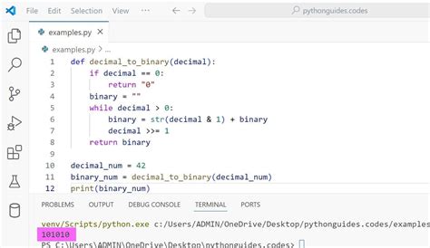 Convert Decimal Numbers To Binary In Python