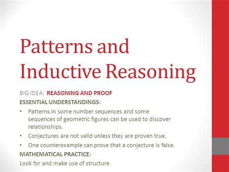 Inductive Reasoning Patterns