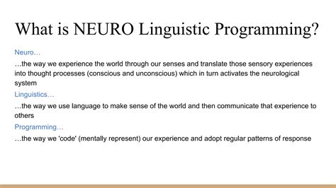 Neuro Linguistic Programming Nlp 2pdf