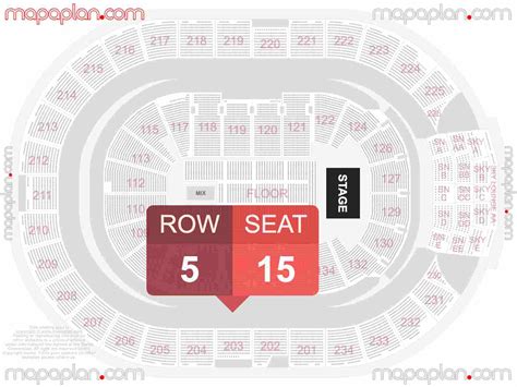 Edmonton Rogers Place Detailed Interactive Seating Map With Seat And Row