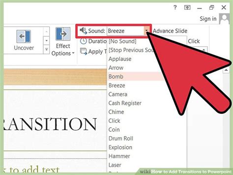 How To Add Transitions To Powerpoint Steps With Pictures