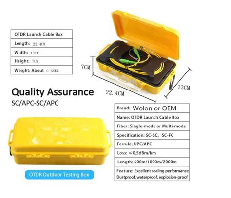Fiber Optic Tools Otdr Launch Cable Box 500m 1km 2km