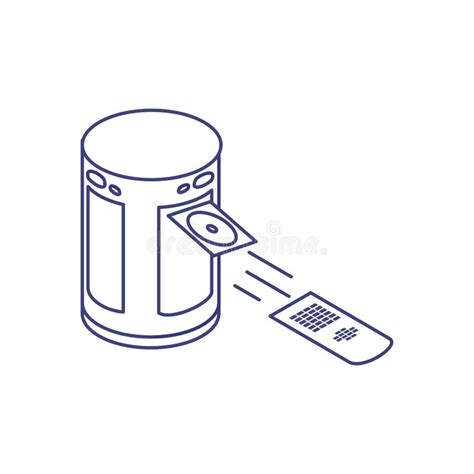 Data Center Disk Reader Technology Stock Illustration Illustration Of