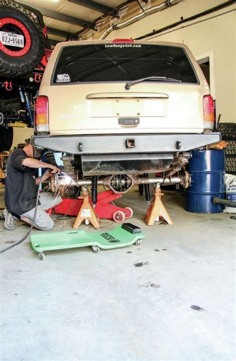 After Taking Multiple Measurements To Ensure The Axle Was Square Under The Jeep We Placed The