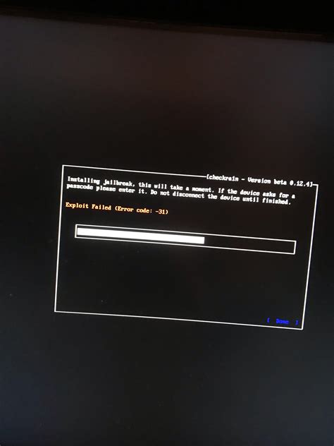 error code 31 r checkra1n