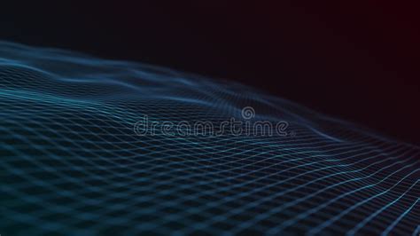 Abstract Background With Digital Data Fractal Mesh Stock Illustration Illustration Of Flow