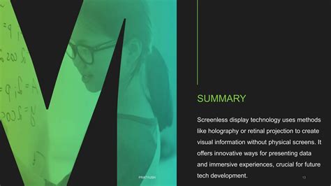 screenless display technology ppt prepair by pratyush malik pptx