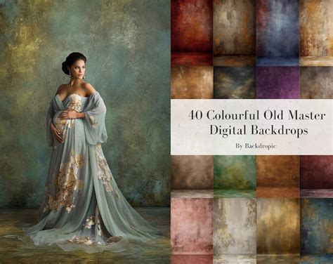 Old Master Bundle Photography Background Backdrop Vertical Portrait